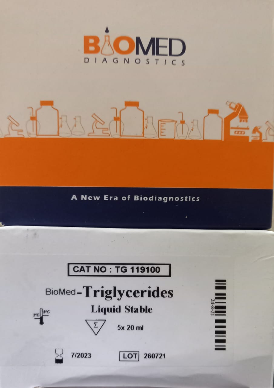 Biomed - Triglycerides (5x20 ml) - كيرلاب أجهزة ومستلزمات معامل ...